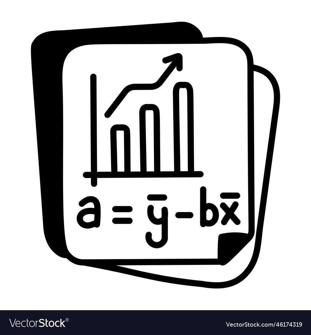 Statistics notes Royalty Free Vector Image - VectorStock