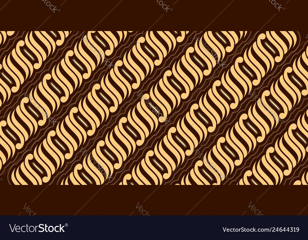Traditional batik pattern Royalty Free Vector Image