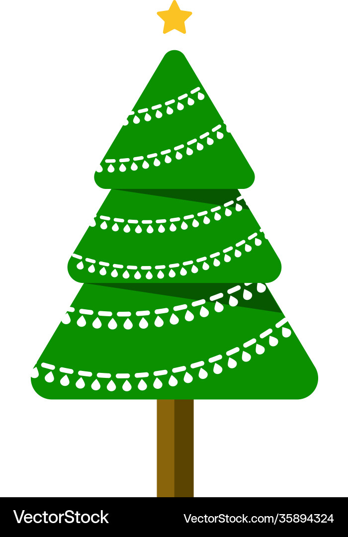 Decorated tree Royalty Free Vector Image - VectorStock