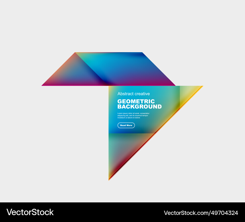 Gradient triangles abstract background Royalty Free Vector