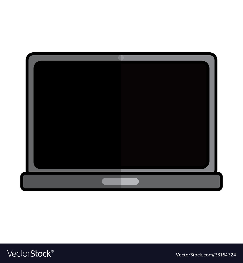 Isolated laptop icon Royalty Free Vector Image