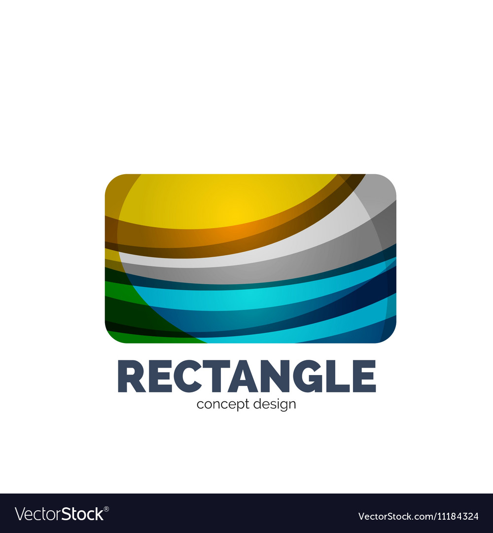 Rectangle logo Royalty Free Vector Image - VectorStock