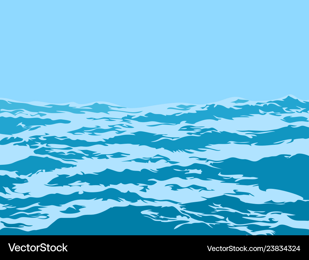 Sea landscape Royalty Free Vector Image - VectorStock