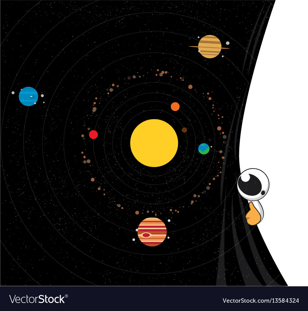 Solar system planets Royalty Free Vector Image
