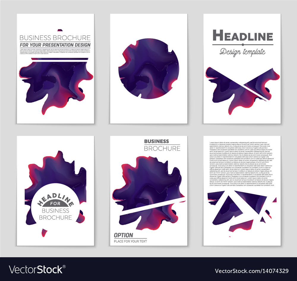 Abstract layout background set for art Royalty Free Vector
