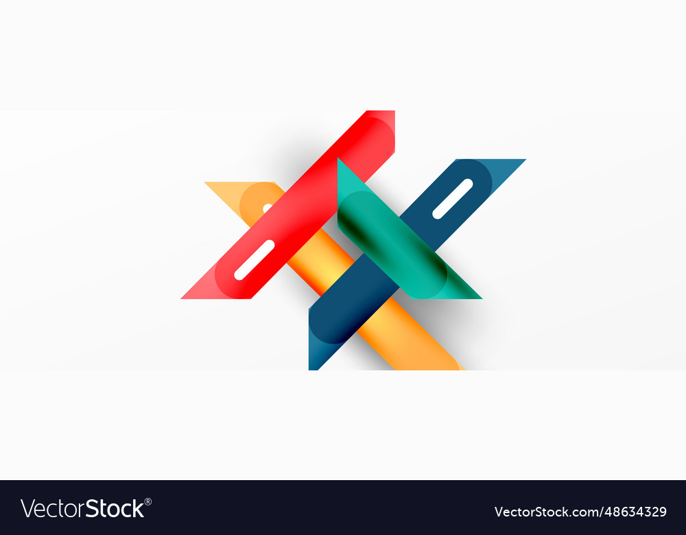 Background overlapping lines dynamic Royalty Free Vector