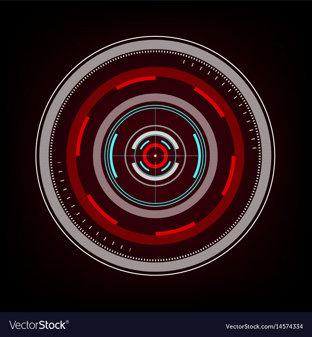 Radar interface future Royalty Free Vector Image Radar interface future Royalty Free Vector Image