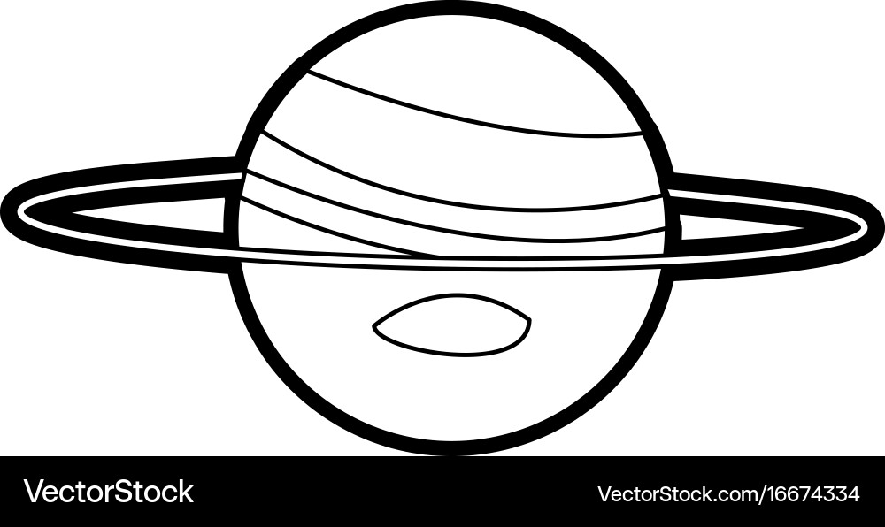 Saturn Royalty Free Vector Image - VectorStock