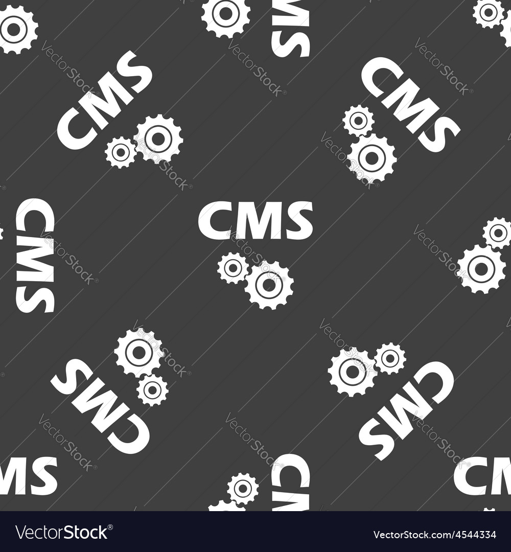 Text cms pattern Royalty Free Vector Image - VectorStock