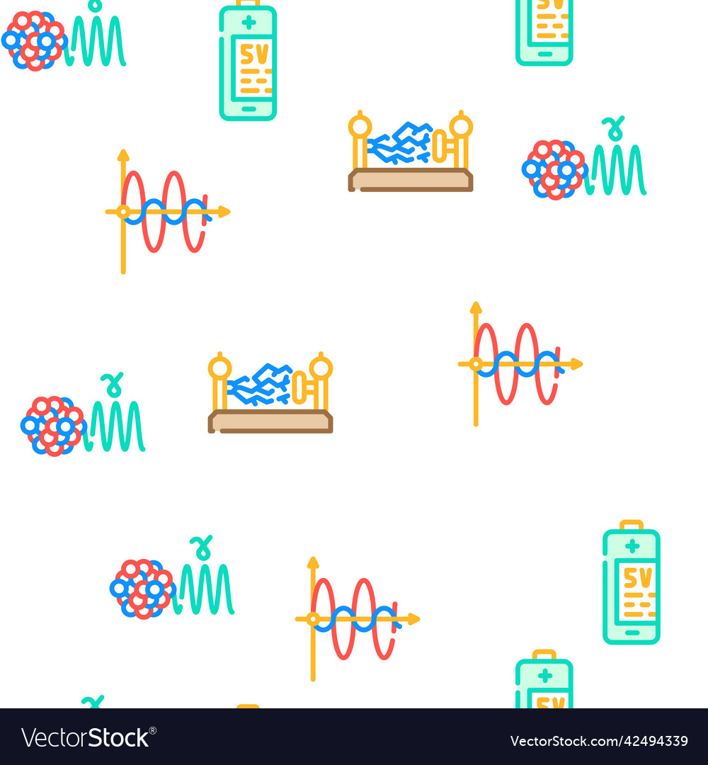 Electromagnetic science physics icons set Vector Image