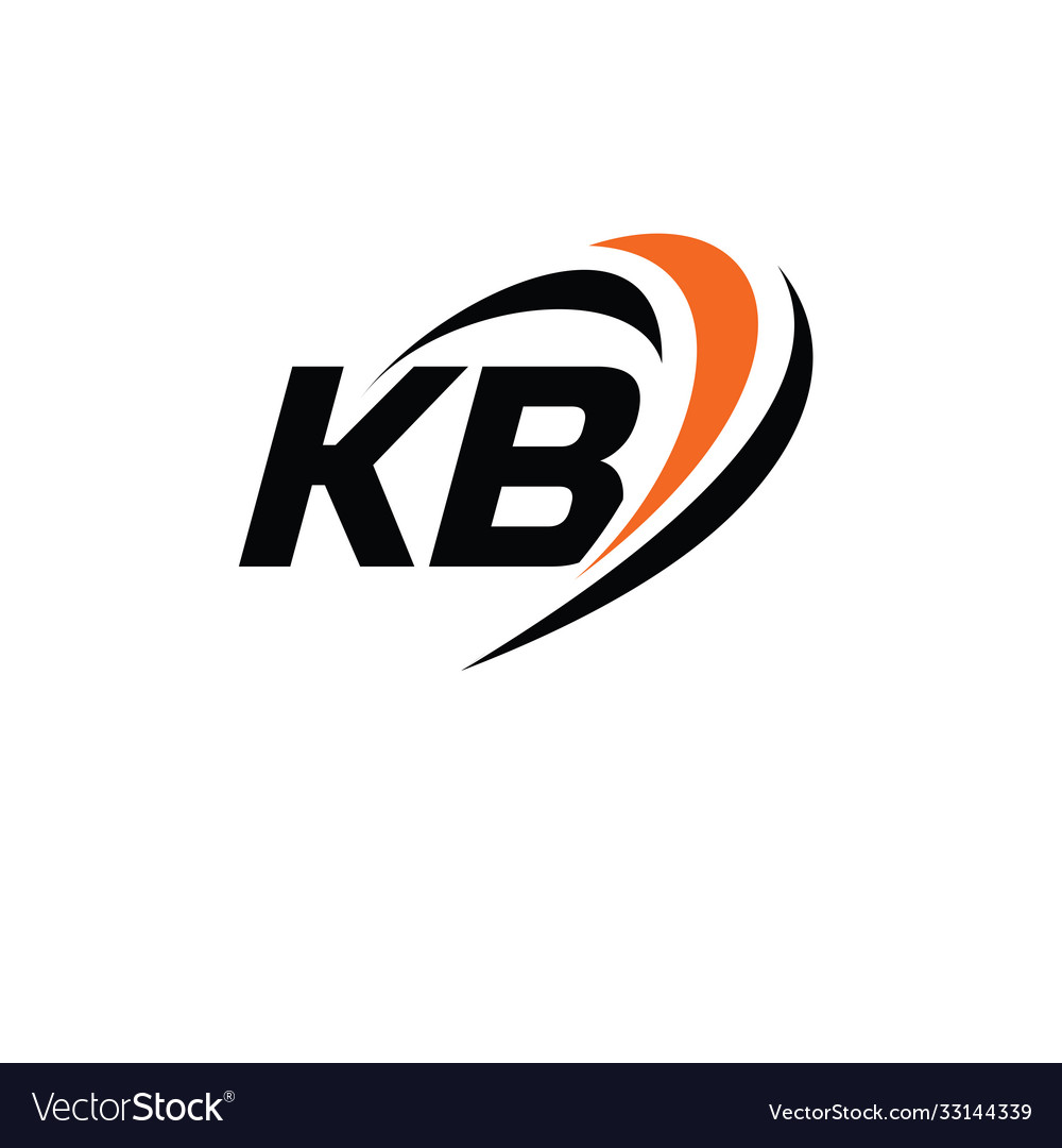 Kb monogram logo Royalty Free Vector Image - VectorStock