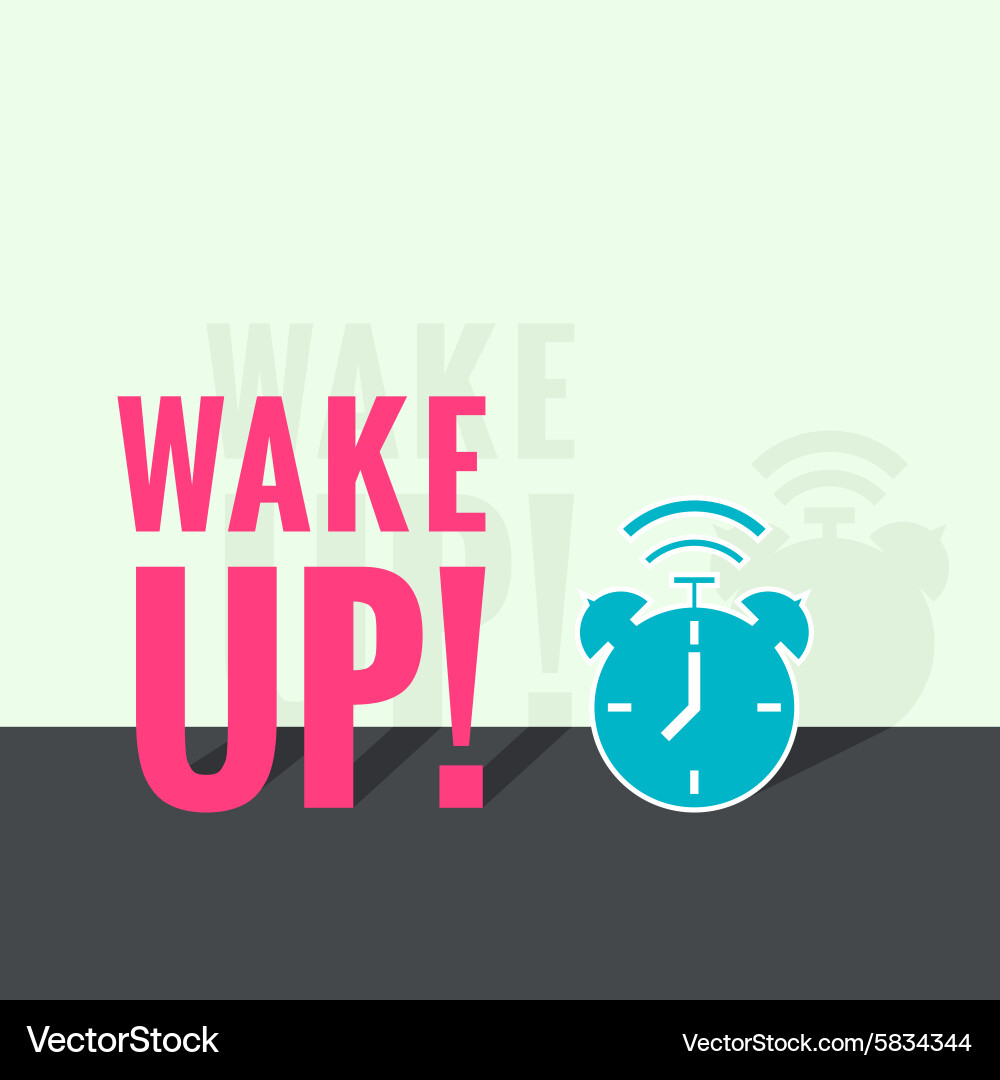 Background with alarm clock Royalty Free Vector Image