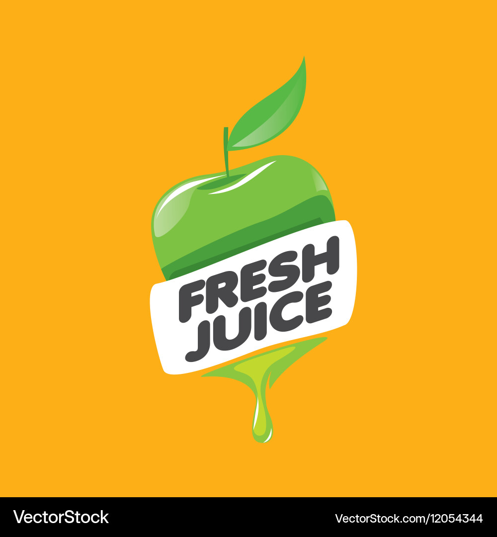 Logo of fresh juice Royalty Free Vector Image - VectorStock