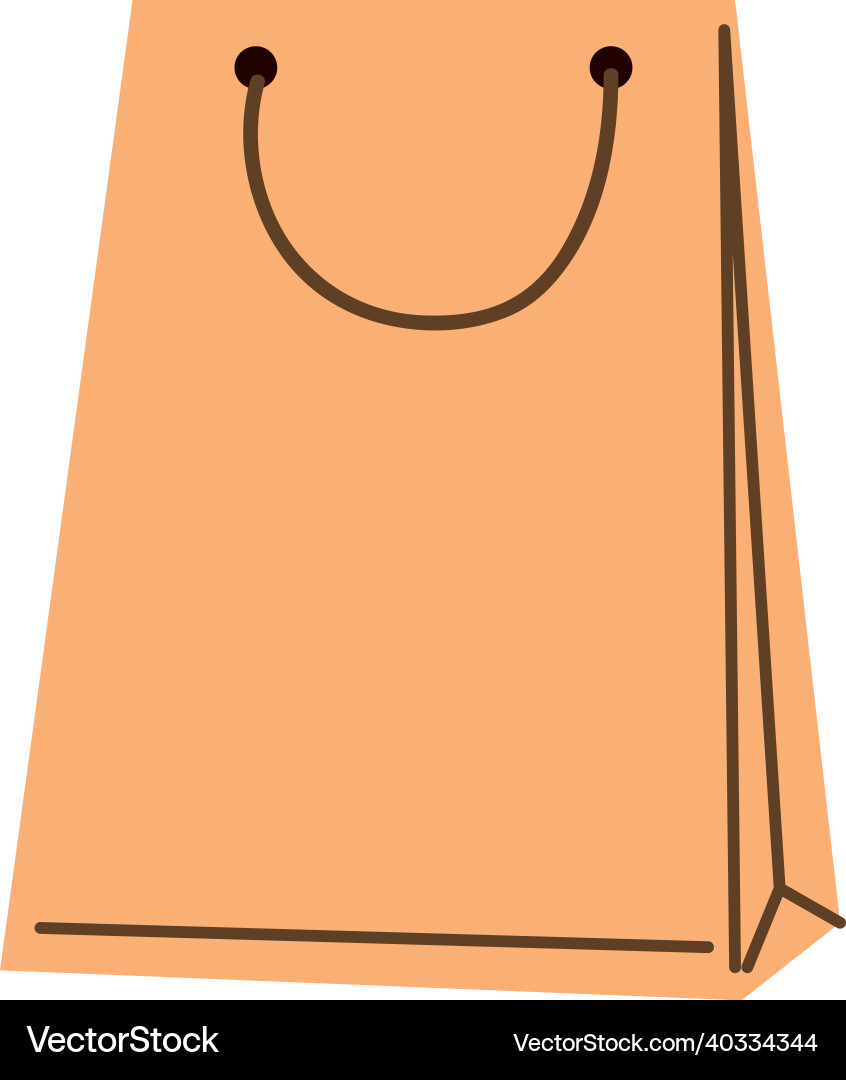 Paper shopping bag Royalty Free Vector Image - VectorStock
