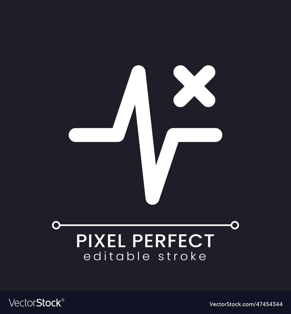 Removed pulse animation pixel perfect white Vector Image Removed pulse animation pixel perfect white Vector Image