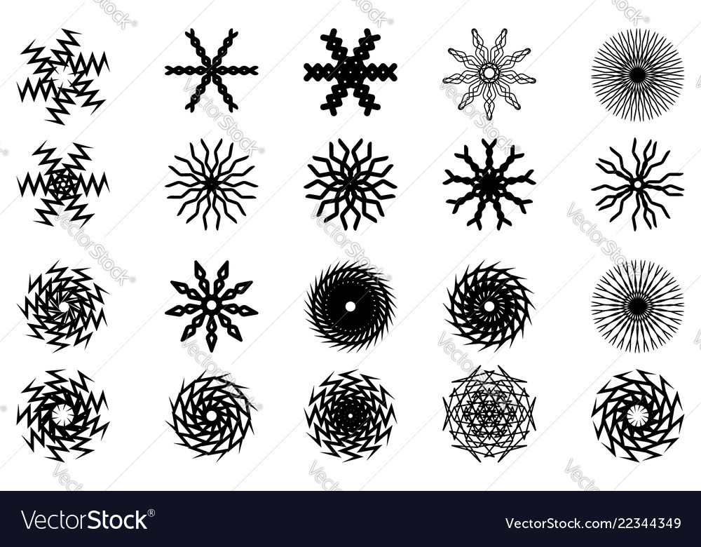 Abstract pattern - set Royalty Free Vector Image