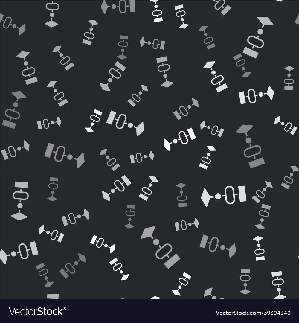 Grey Algorithm Icon Isolated Seamless Pattern Vector Image 1542