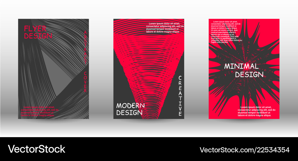A set of modern covers Royalty Free Vector Image