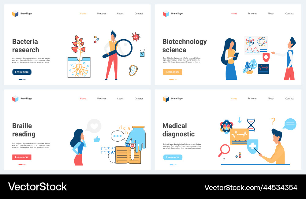 Biotechnology and medical laboratory science Vector Image