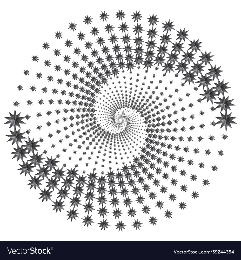 Dotted halftone spiral color pattern or texture Vector Image