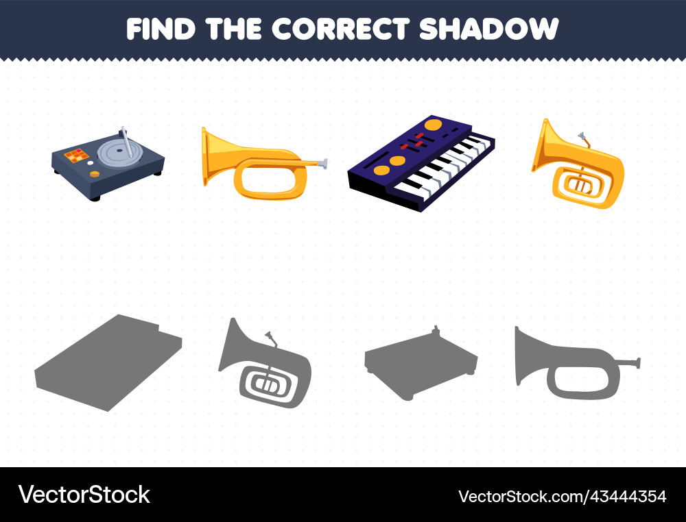 Education game for children find the correct Vector Image