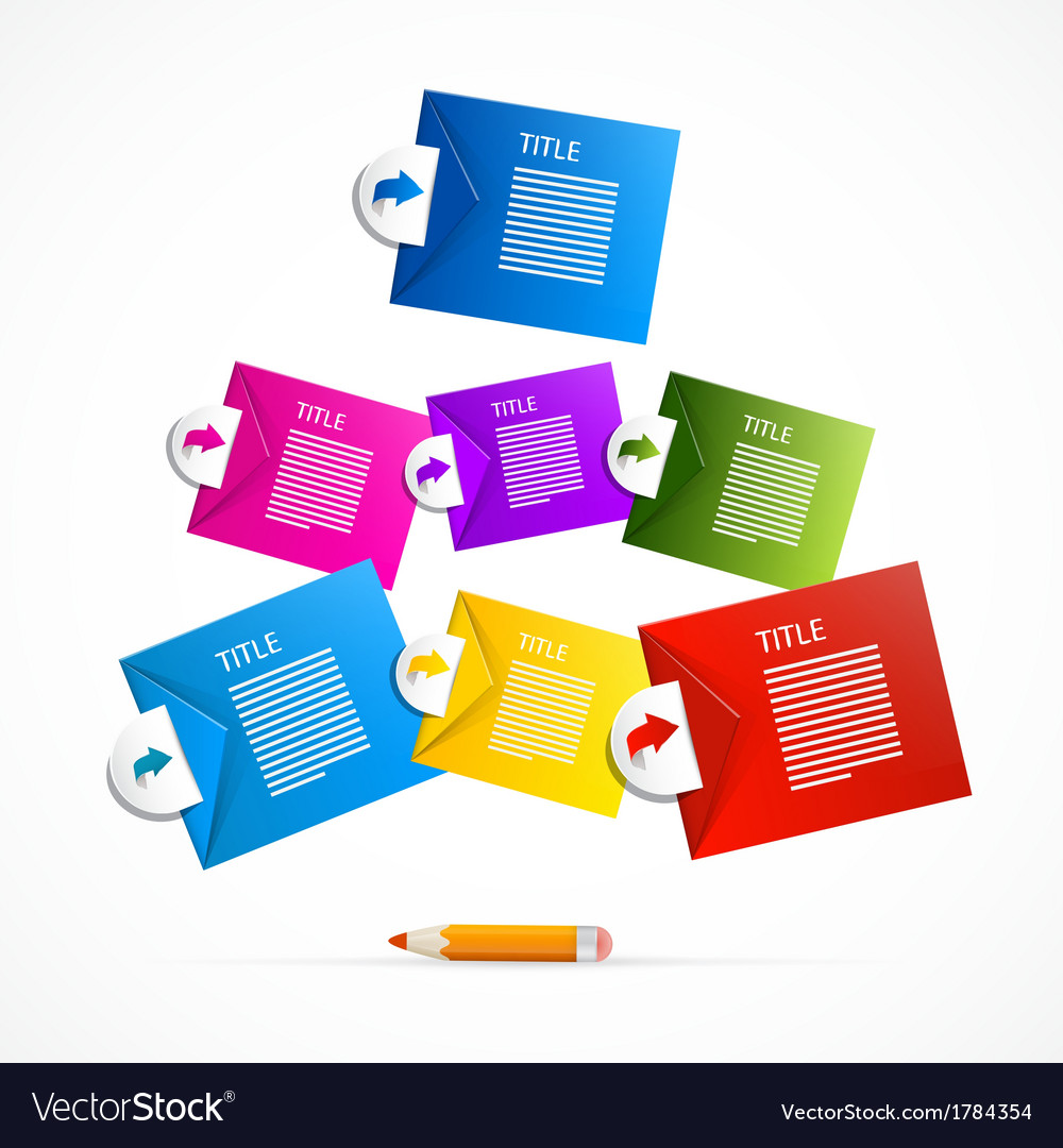 Progress steps for tutorial infographics Vector Image