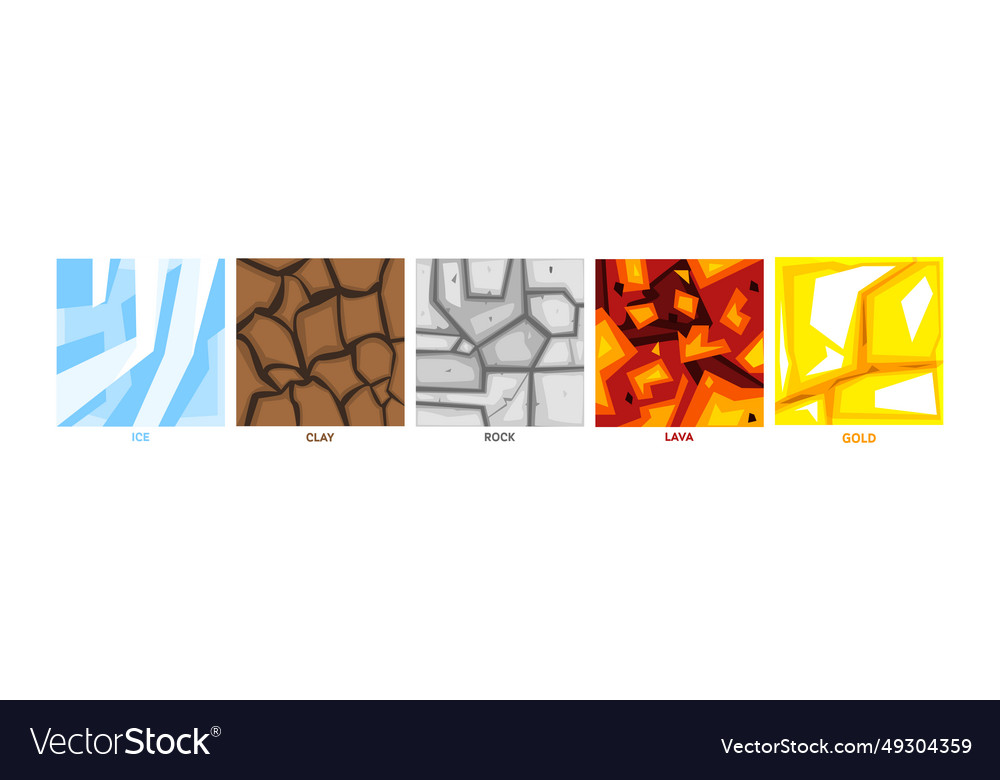 Different game ground square surface pattern Vector Image