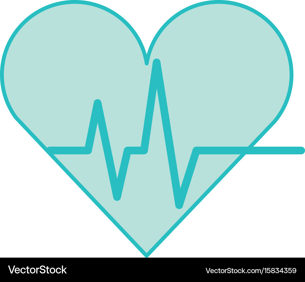 Heart cardio isolated icon Royalty Free Vector Image