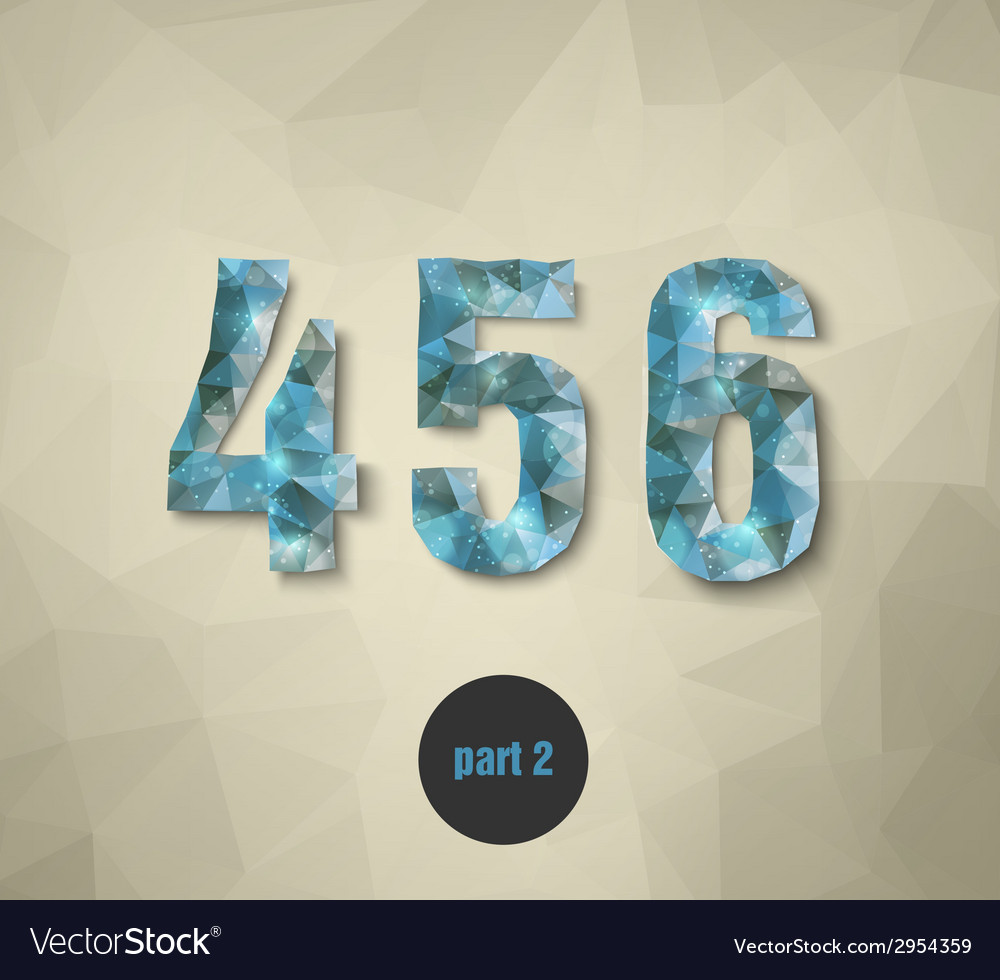 Triangular numbers abstract blue Royalty Free Vector Image