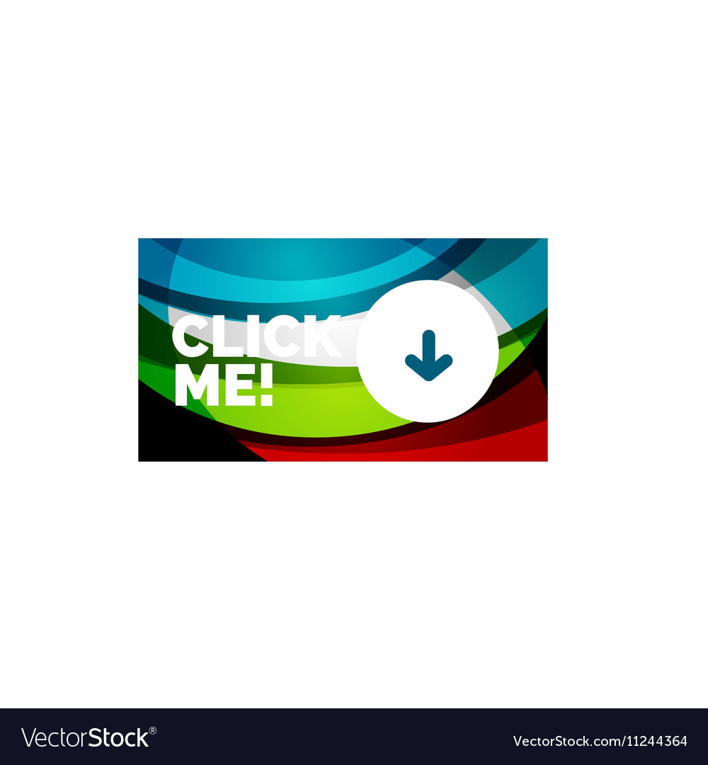 Abstract rectangle button template Royalty Free Vector Image