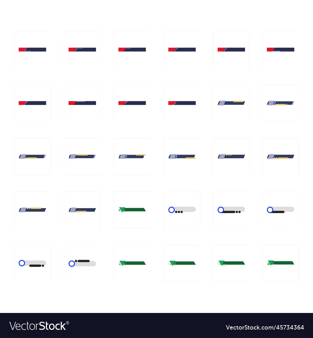 Flat lower third Royalty Free Vector Image - VectorStock