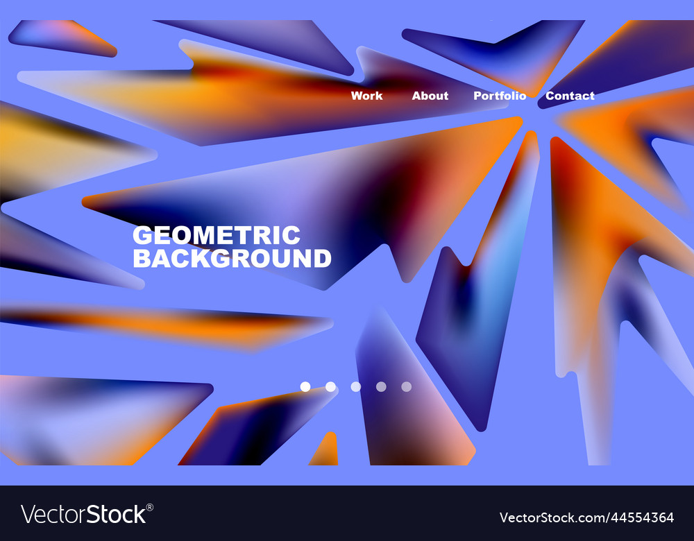 Shards shape composition abstract background web Vector Image