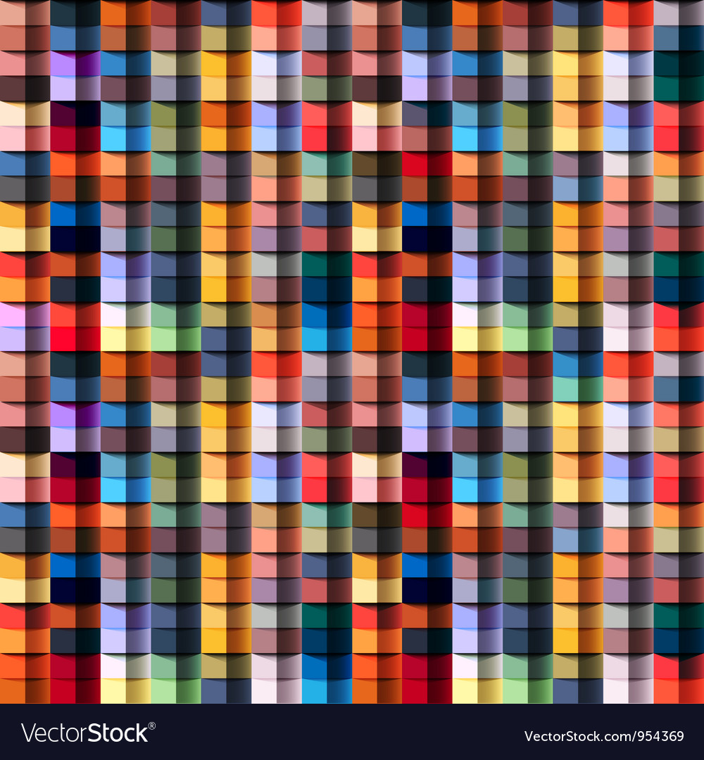 Multicolored Geometric Structure Royalty Free Vector Image