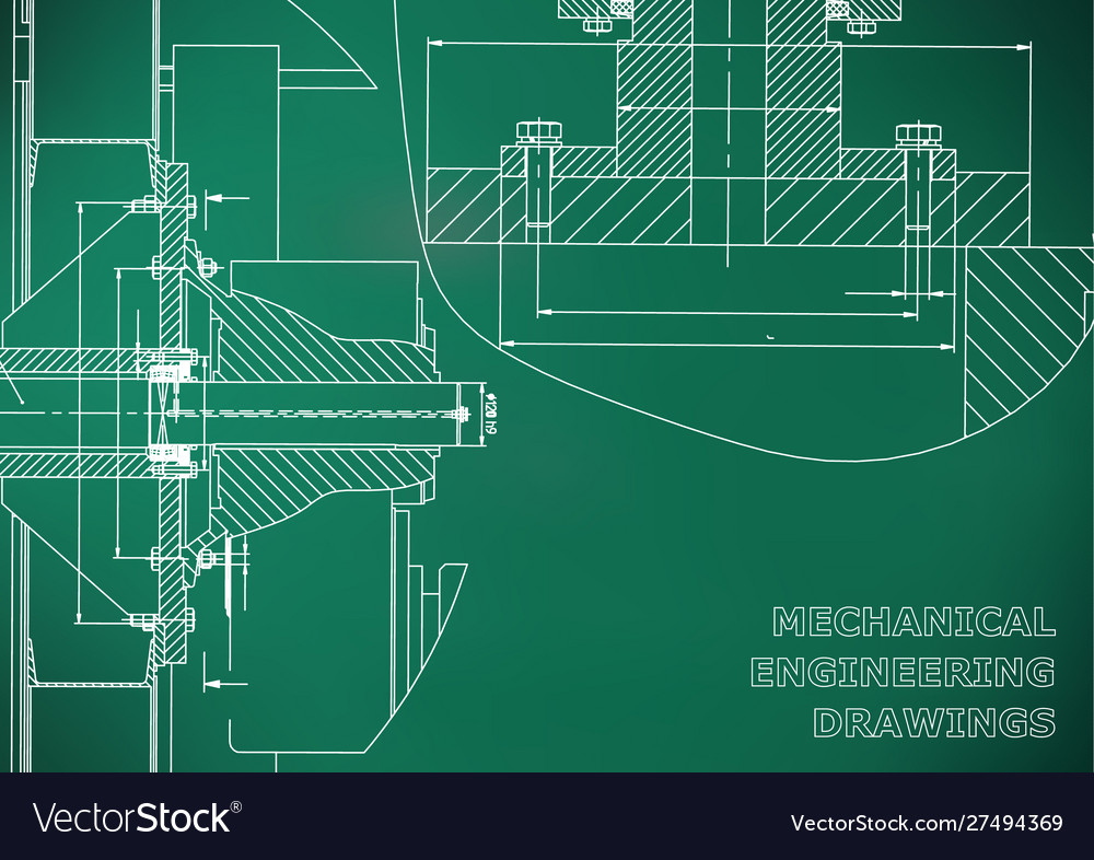 Technical mechanical engineering backgrounds Vector Image