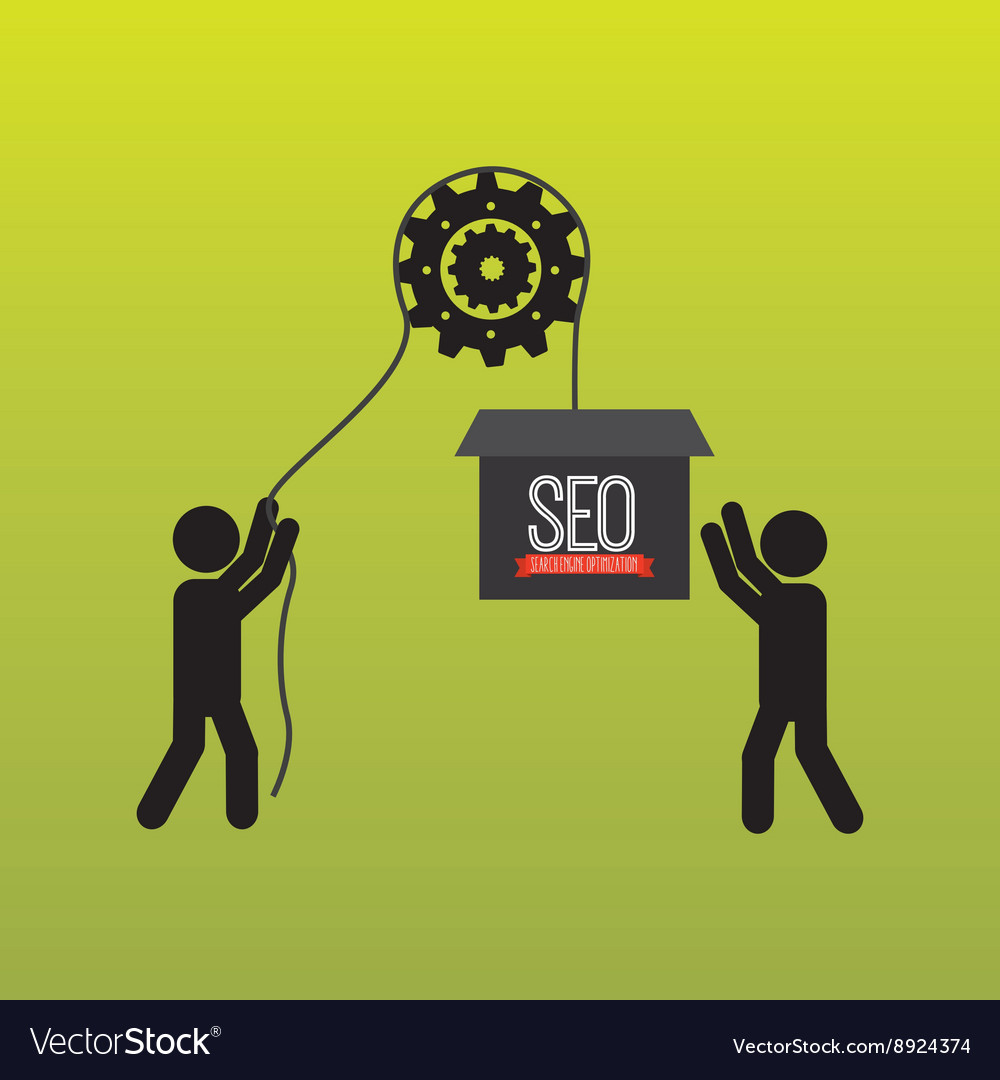 Search engine optimization design Royalty Free Vector Image