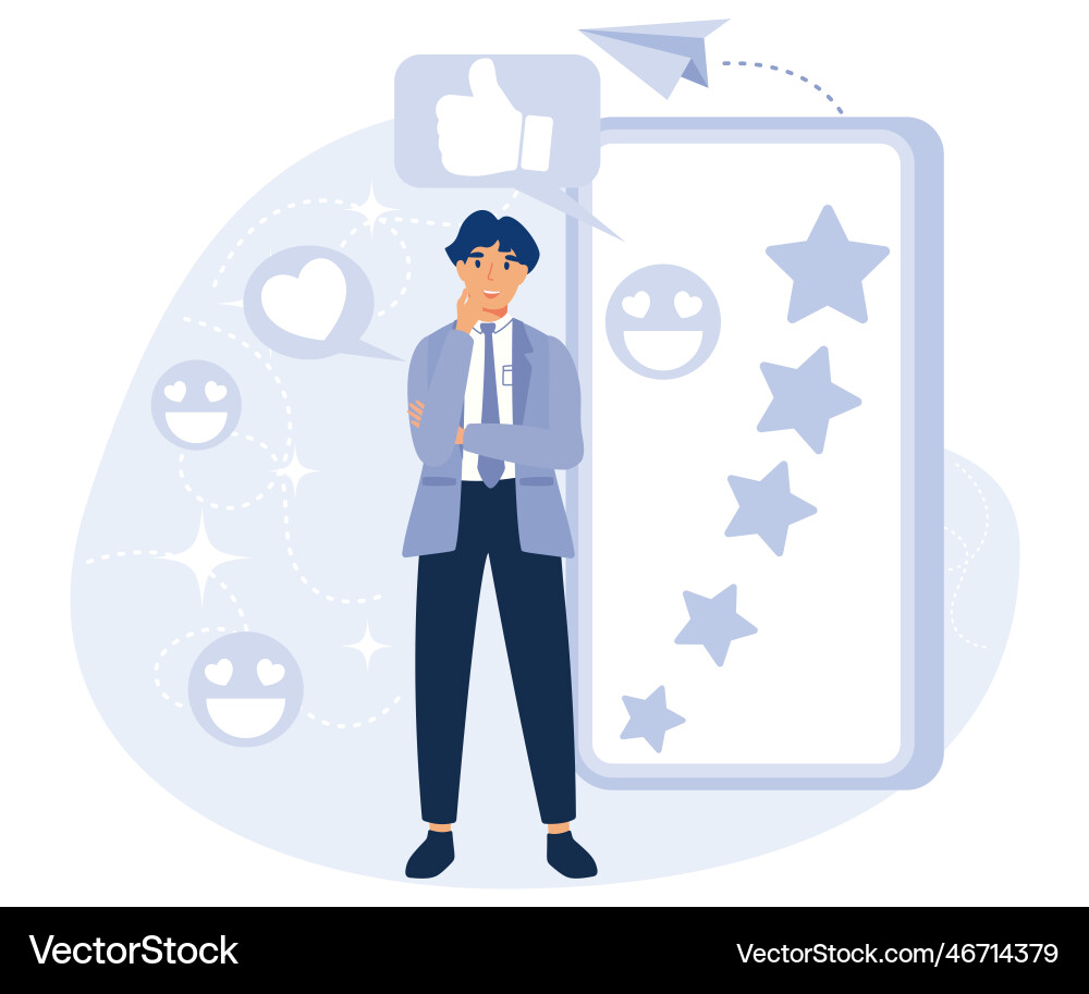 Business success concept impression management Vector Image