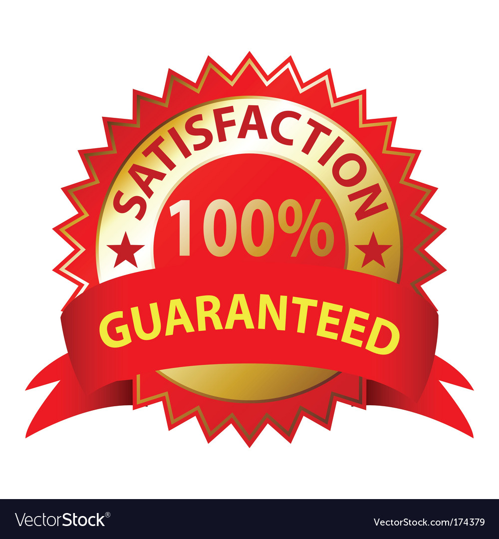 Satisfaction guaranteed Royalty Free Vector Image