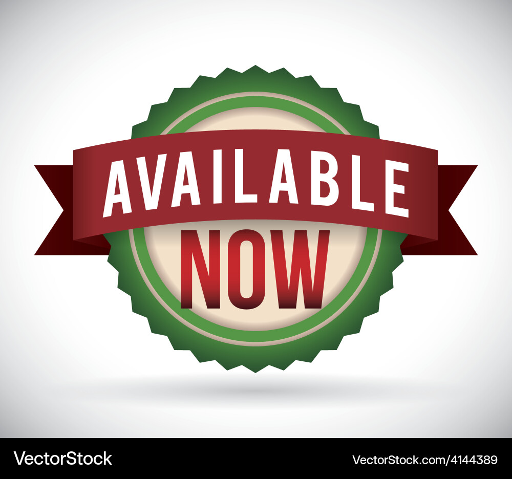 Available label design Royalty Free Vector Image