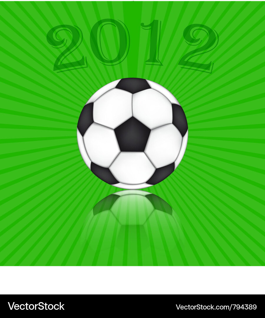 Soccer ball euro Royalty Free Vector Image - VectorStock