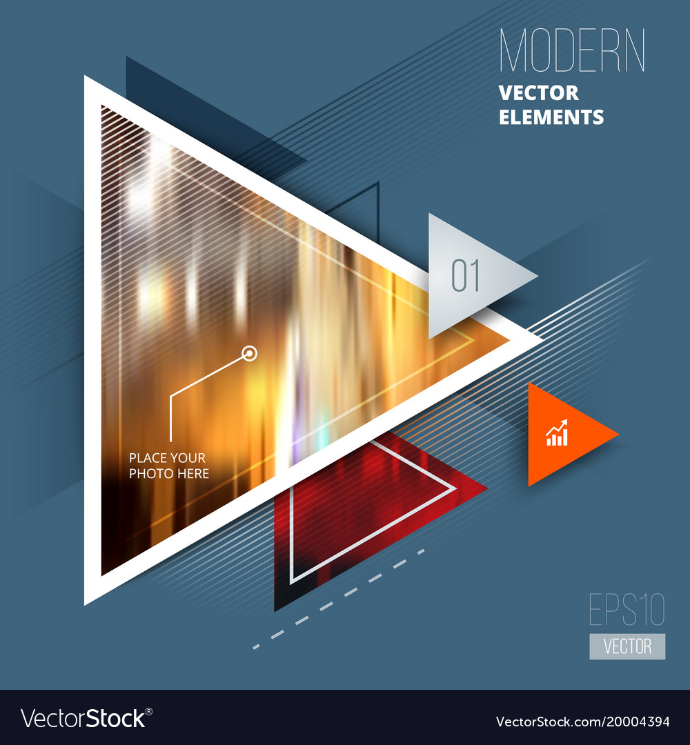 Abstract geometric triangle pattern Royalty Free Vector