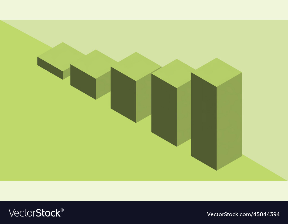 Statistics business 3d graph bar chart Royalty Free Vector Statistics business 3d graph bar chart Royalty Free Vector