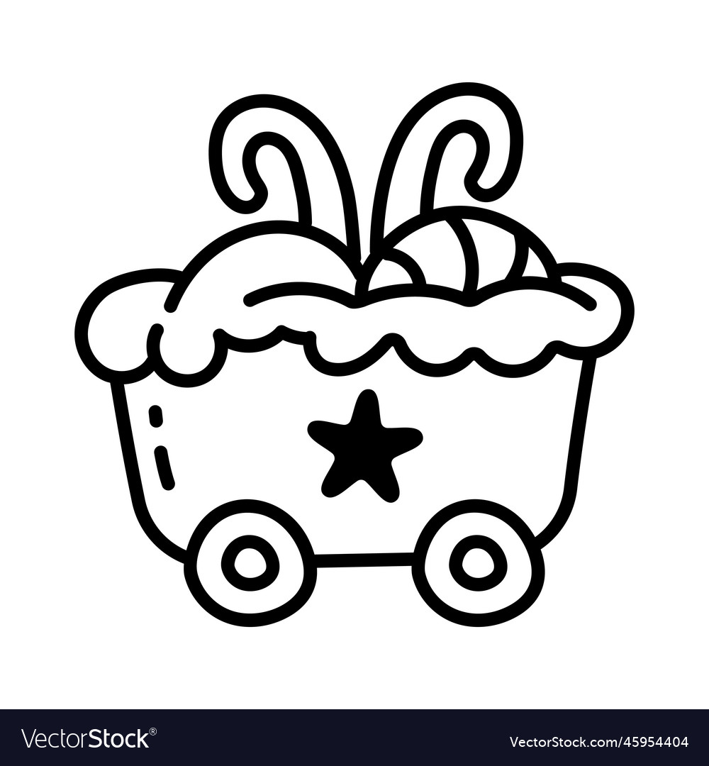 Candy train Royalty Free Vector Image - VectorStock