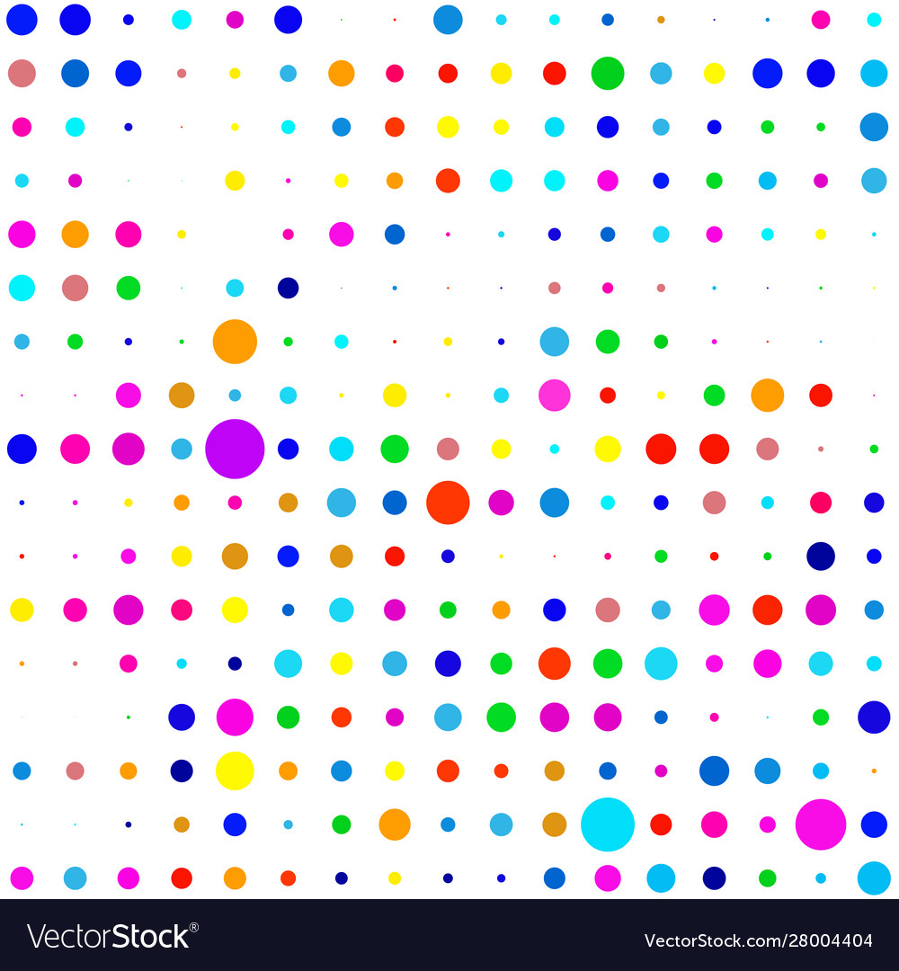 Colored dots Royalty Free Vector Image - VectorStock