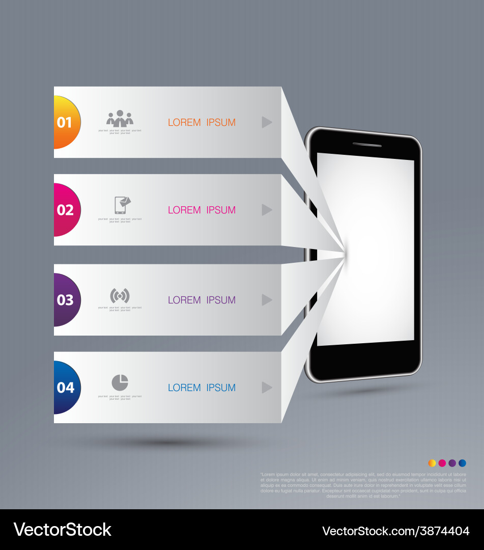 Modern Smartphone Data Display Royalty Free Vector Image