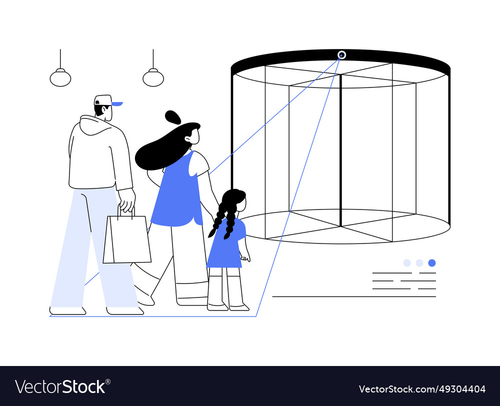 Motion sensor abstract concept Royalty Free Vector Image