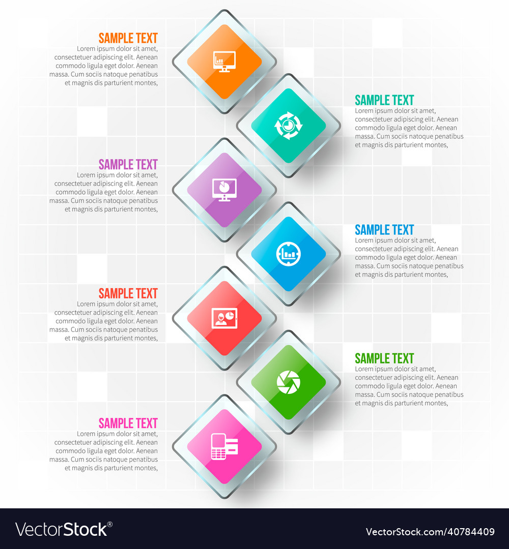 Abstract 3d paper infographics business template Vector Image Abstract 3d paper infographics business template Vector Image