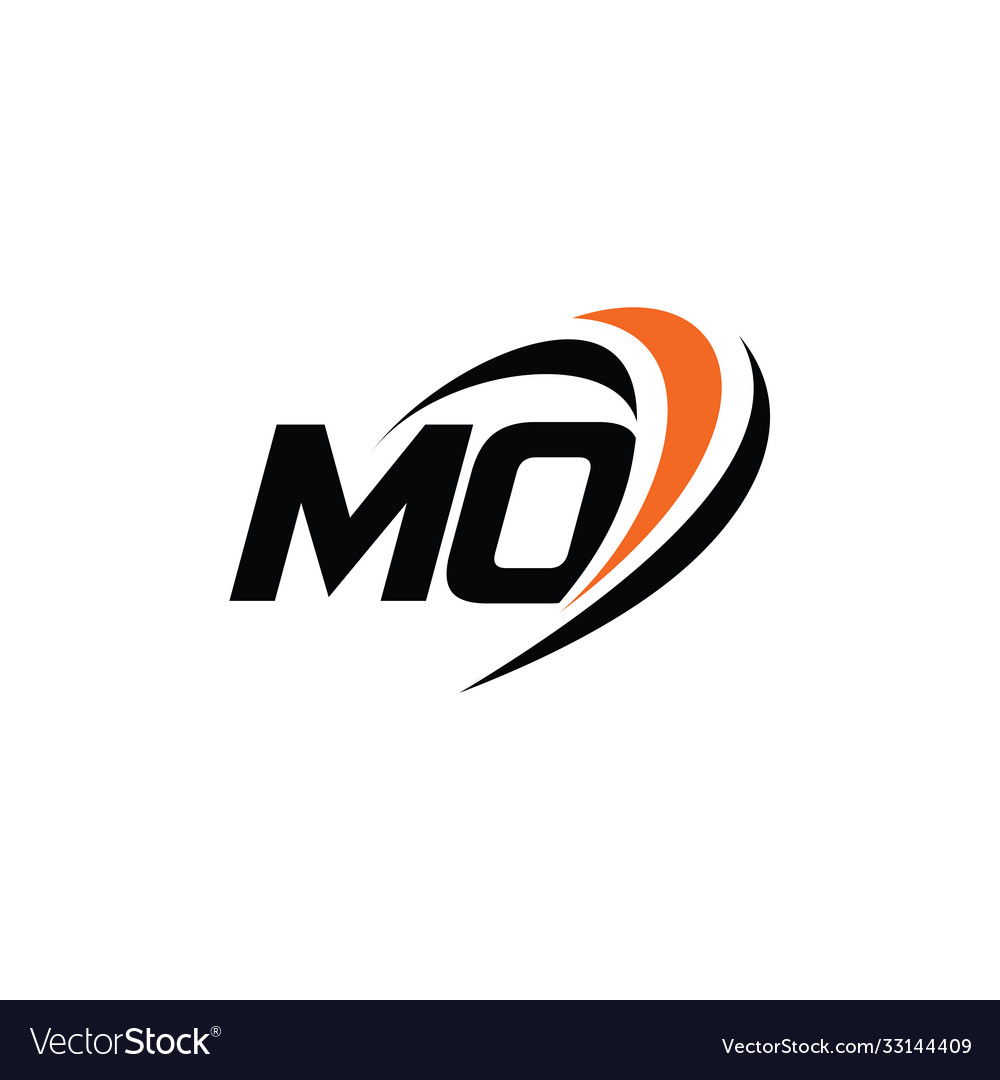 Mo monogram logo Royalty Free Vector Image - VectorStock