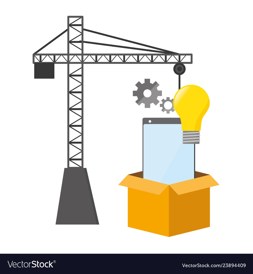 Mobile app development Royalty Free Vector Image