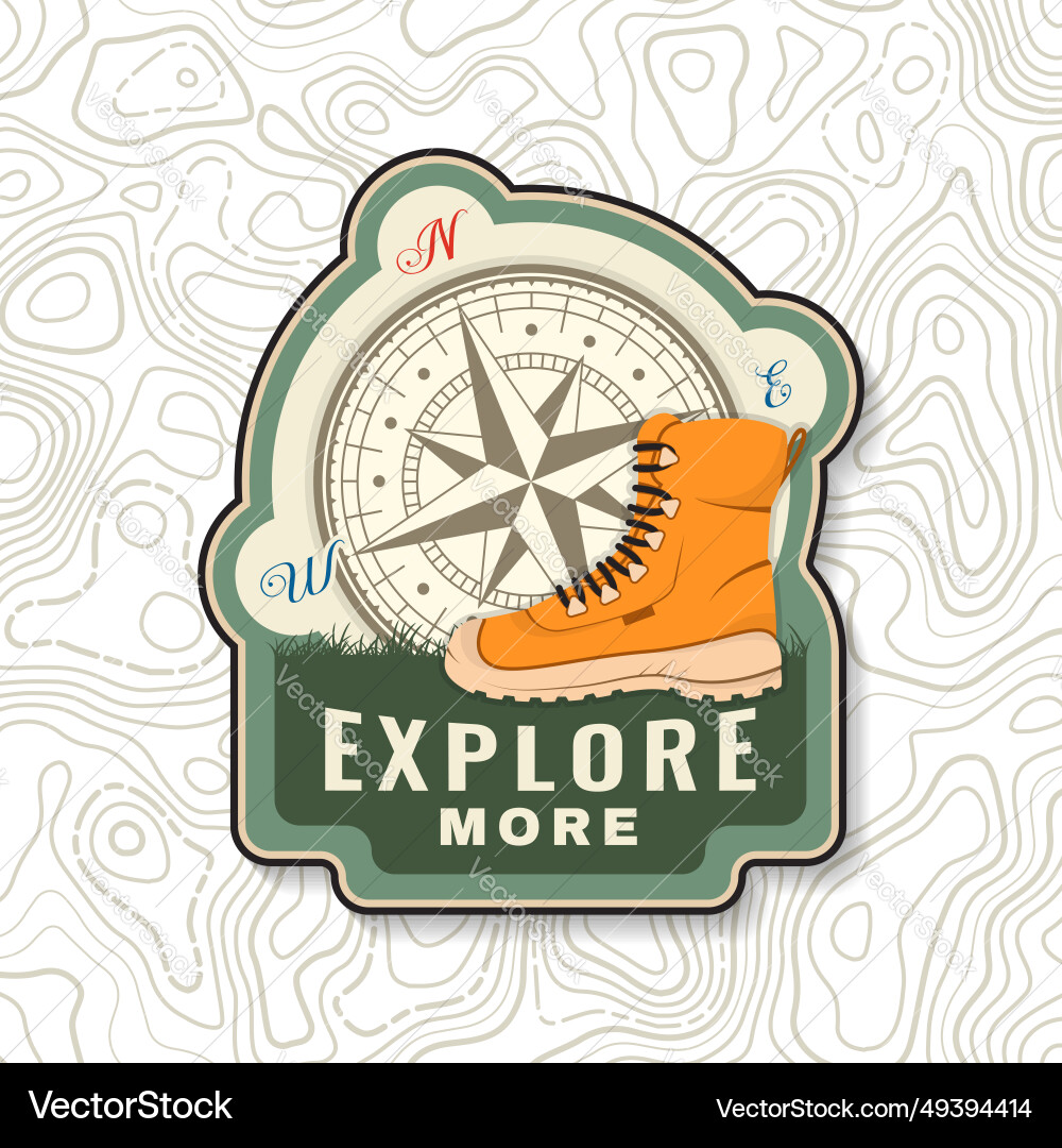 Explore more outdoor adventure Royalty Free Vector Image