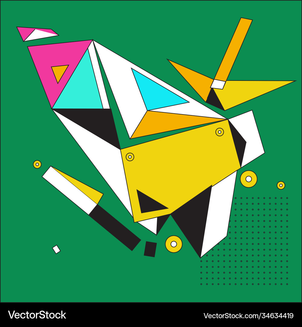 Abstract modern triangles background pattern Vector Image